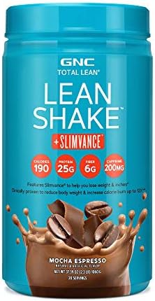 Amazon.com: GNC Total Lean Lean Shake + Slimvance Stim - Mocha Espresso ...