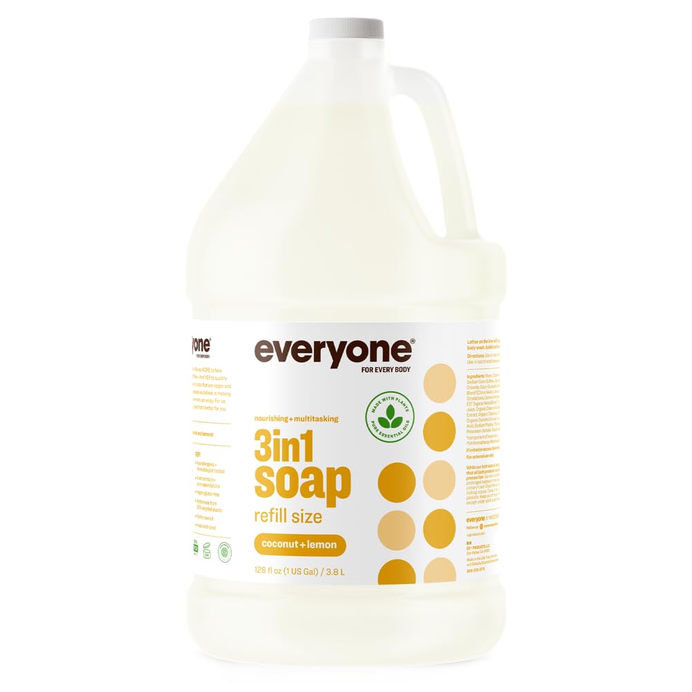 Amazon.com: Everyone 3-in-1 Soap, Body Wash, Bubble Bath, Shampoo, 1 ...