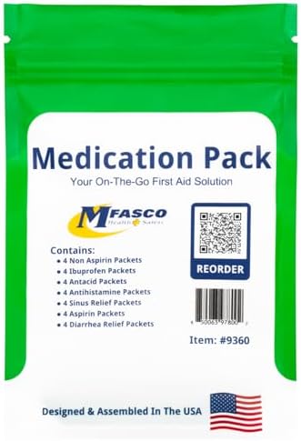 Amazon.com: First aid Kit Refill Supplies Medication Pack for Refilling ...