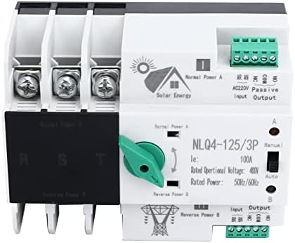 Dual Power Automatic Transferschalter AC 400V 3P 100A PC-Isolierung DIN ...