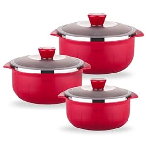 KEWIN Signature Serving Bowl Set of 3 Pcs, 2200ml, 1400ml, 1000ml ...