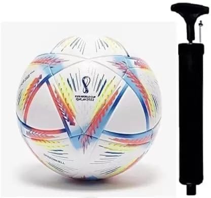 Buy SOM Sports World Cup Football with Free Air Pump Football - Size: 5 ...