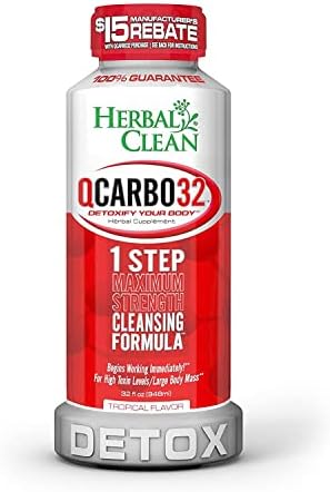 Amazon.com: Herbal Clean QCarbo32 Same-Day Premium Detox Drink ...