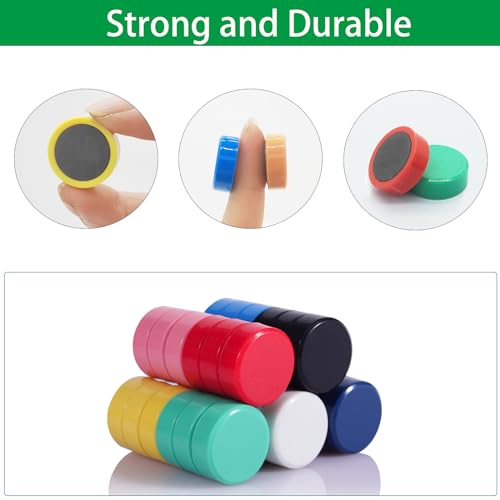 PYJLBX Fridge Magnets, 20 Pack 10 Colors Magnets Strong Magnets Heavy ...