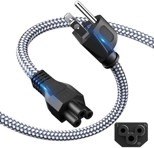 Amazon.com: 3 Prong Power Cord Replacement Power Cable for Laptops ...