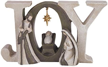 Amazon.com: Holy Family Nativity Joy Block- Sets for Christmas Indoor ...