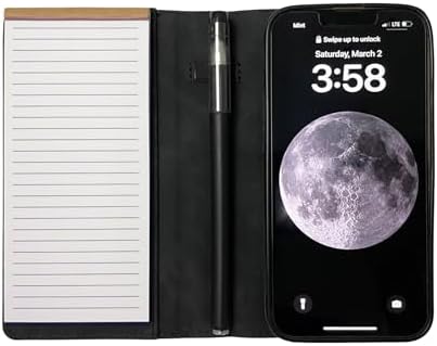 Amazon.com: MOJO Notepad Phone Case for iPhone 15 Pro - Folding Wallet ...