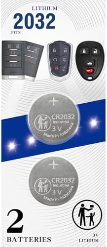Amazon.com: Pinochi (2 Pack) CR2032 Remote Key FOB Battery Replacement ...
