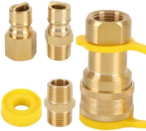 Amazon.com : CALPOSE 3/8 Inch Natural Gas Quick Connect Fittings, 100% ...