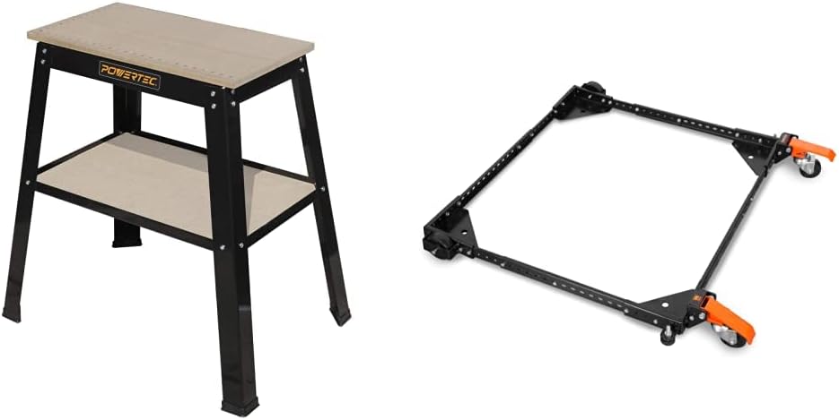 POWERTEC Universal Tool Stand Bundle with WEN Mobile Base for ...