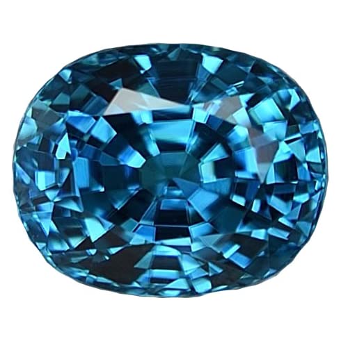 ब्लू जिरकॉन स्टोन Blue Zircon Stone 7 Carat Oval Shape Blue Jarkan ...