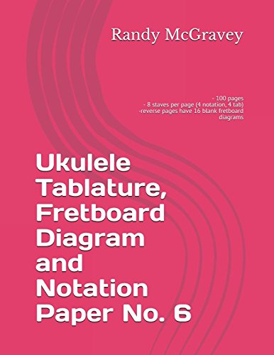 Amazon.com: Ukulele Tablature, Fretboard Diagram and Notation Paper No ...