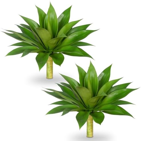 Amazon.com: Ttranewsoo Artificial Agave Plants,Large UV Resistant Fake ...