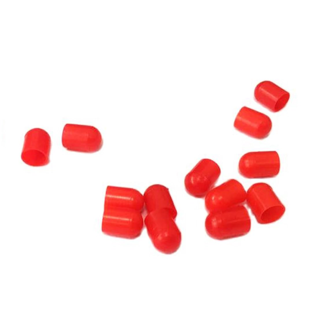 elpart 100pcs SMA Dust Cap Rubber 6mm Red SMA Red Color for SMA Female ...