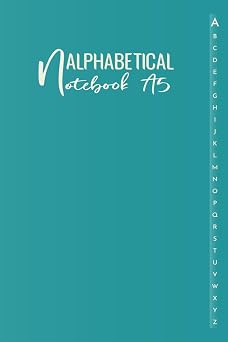 A-Z Notebook A5: A-Z Lined Notebook With Alphabetical Tabs Printed | 4 ...