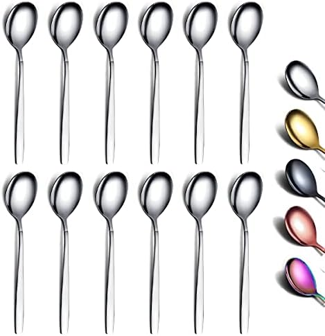 Amazon.com: HaWare 12-Pieces Teaspoons Coffee Spoons, 5.3 Inches ...