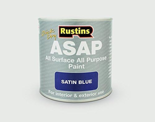 Rustins ASAP All Purpose All Surface Satin Paint Blue 500ml : Amazon.co ...
