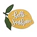 Amazon.com: Creative Co-Op Hello Sunshine Lemon Shaped Wood Wall Décor ...