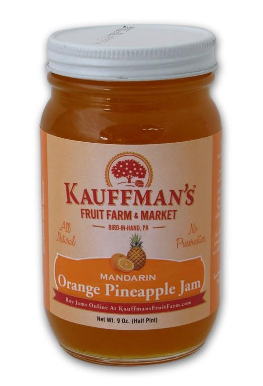 Amazon.com: Kauffman Orchards All-Natural Mandarin Orange Pineapple Jam ...