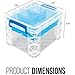 Amazon.com: Super Stacker Divided Storage Box with Removable Tray, 10 x ...