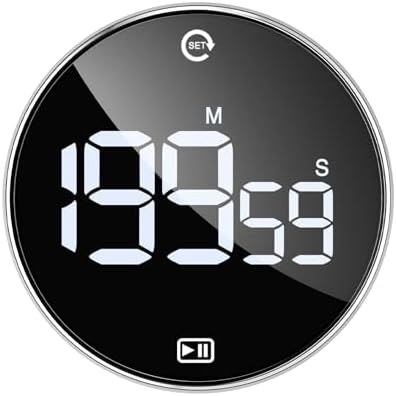 Amazon.com: Ankilo Newest Digital Kitchen Timer, Timer for Kids with Large LED Display, Digital ...