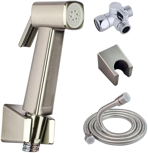 Eurolife Handheld Bidet Sprayer for Toilet, Lockable Push Button, High ...