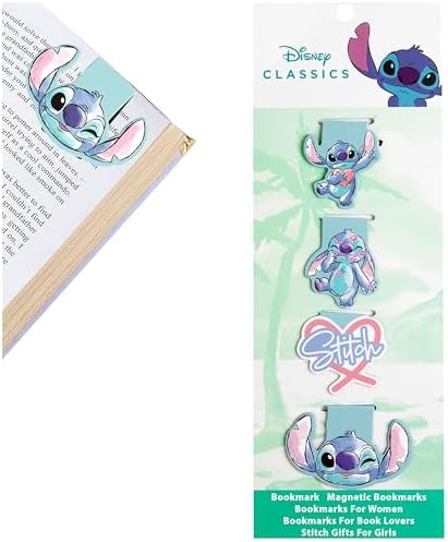 Disney Stitch Magnetic Bookmarks, Cute Book Accessories, Original Gift ...