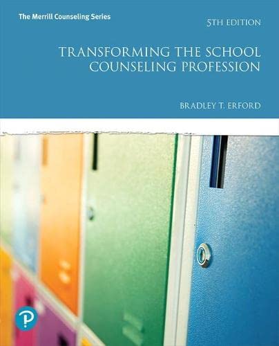 Amazon.com: Transforming the School Counseling Profession (Merrill ...