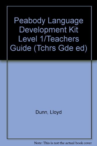 Peabody Language Development Kit Level 1/Teachers Guide (Tchrs Gde ed ...