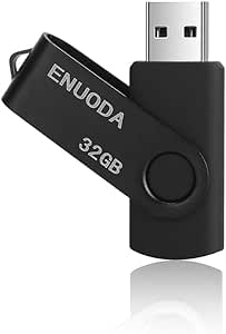 ENUODA Memory Stick 32GB USB 2.0 Flash Drives Swivel Design Thumb Drive with LED Light for Data ...