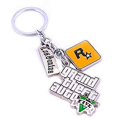 World2U Multicolor GTA V Game Keychain : Amazon.in: Fashion