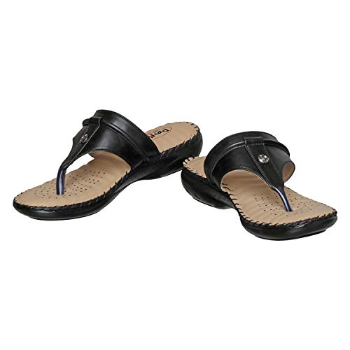 Aqualite Women Black/Beige Slippers-4 UK/India (36 EU) (Aqua_DORTHO ...