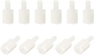 Amazon.com: uxcell M3x5mm+6mm Male-Female Hex Nylon PCB Motherboard Spacer Standoff for FPV ...