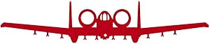Amazon.com - A10 Thunderbolt Plane Warthog Vinyl Sticker Decal (10", Red)