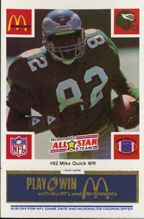 Amazon.com: Mike Quick - Philadelphia Eagles - All Star - McDonald's ...