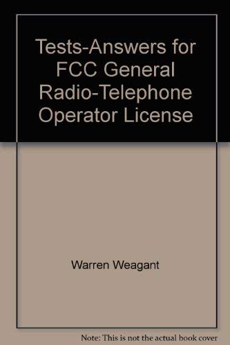 Tests-Answers for FCC General Radio-Telephone Operator License : Amazon ...