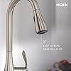 Moen Brecklyn Glacier White One-Handle Single-Hole Kitchen Faucet with ...