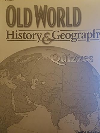 Old World History & Geography Quizzes : Amazon.co.uk: Books