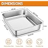 Herogo Mini Oven Tray, Stainless Steel Baking Tray (23.7x18x5 cm ...