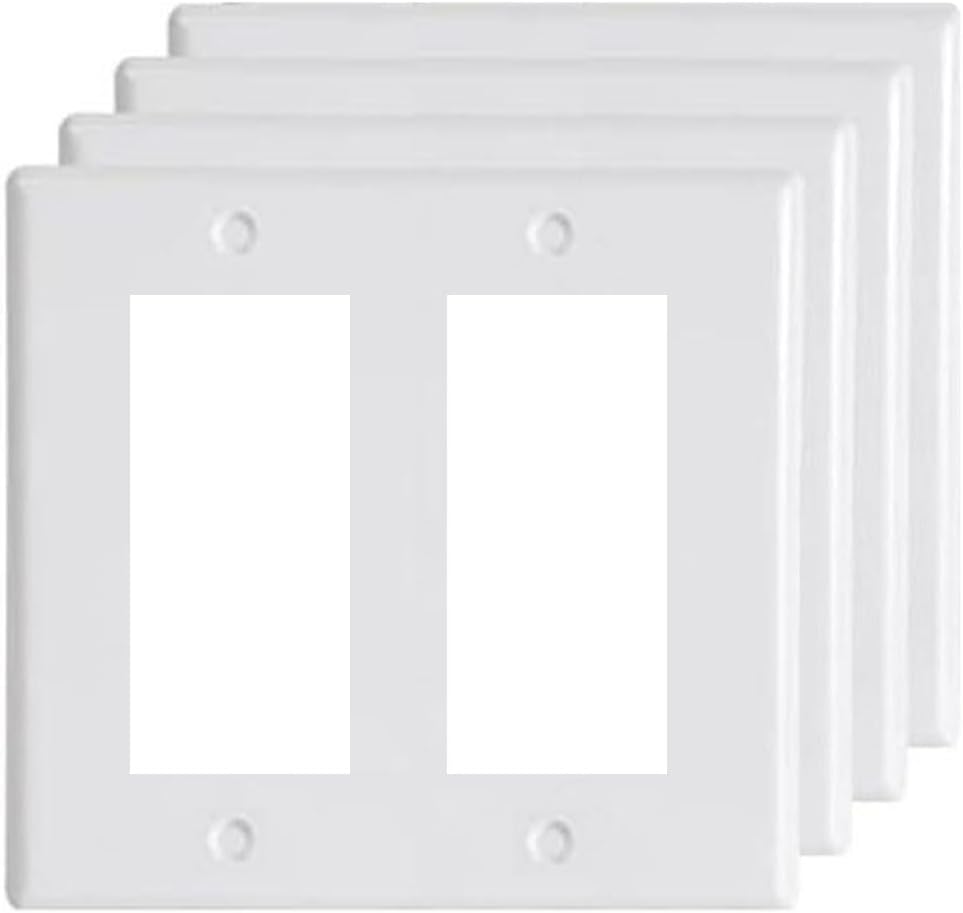 Double Light Switch Cover Wall Plate for Decorative Light Switches ...