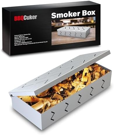 Amazon.com: Pure Grill BBQ Smoker Box - Heavy Duty Stainless Steel with ...