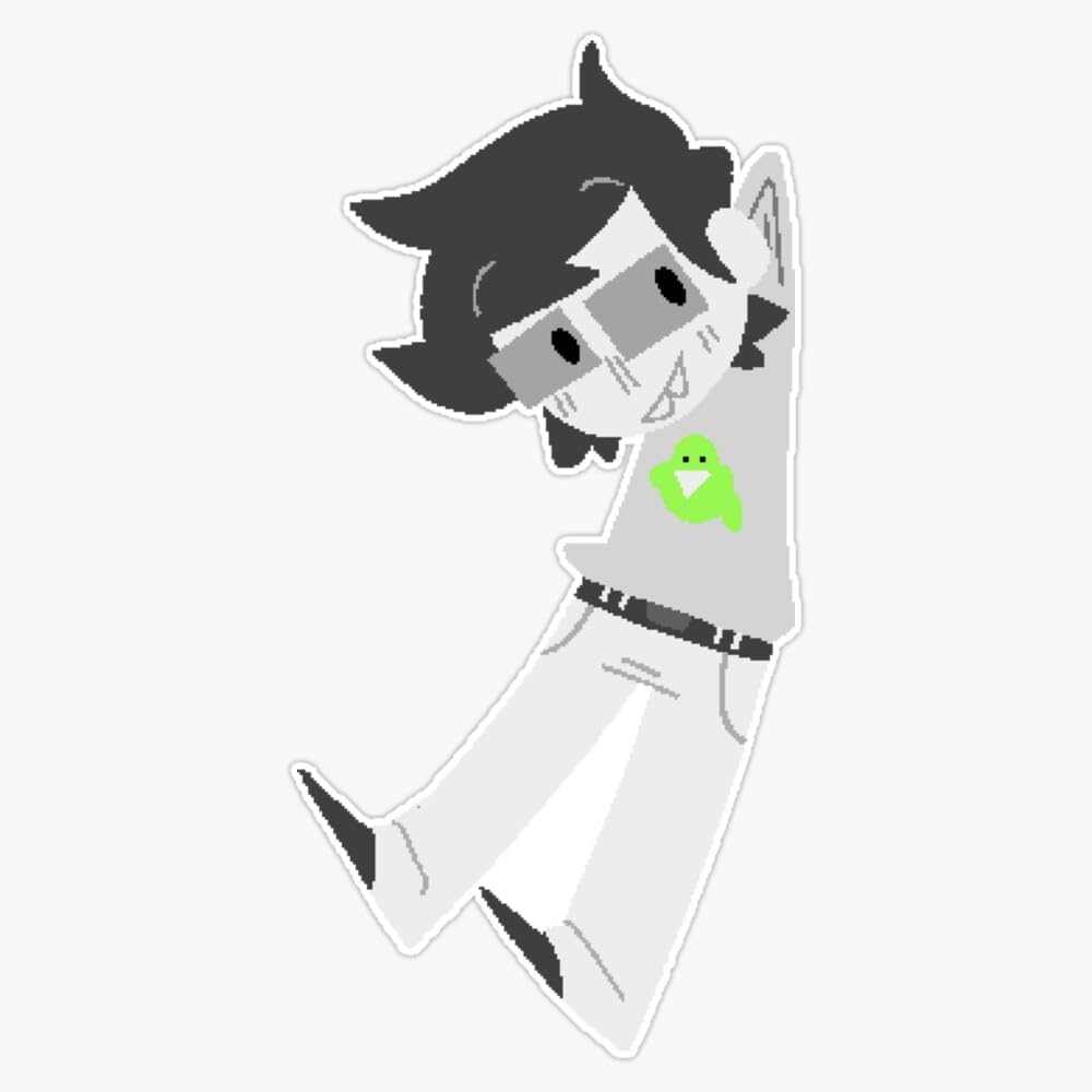 Amazon.com: John Egbert Hanging Homestuck Bumper Sticker Vinyl Decal 5 ...