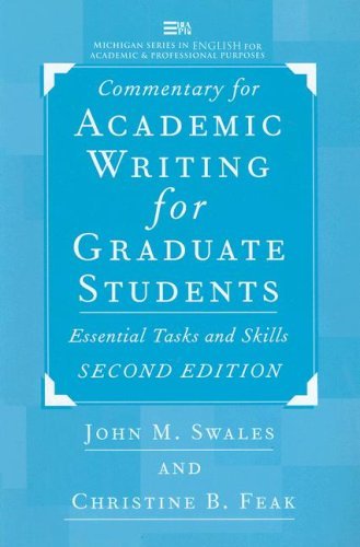 Amazon.com: Commentary for Academic Writing for Graduate Students, 2d ...