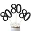 Amazon.com: 10-Pack Double Sided Glitter 80th Birthday Centerpiece ...