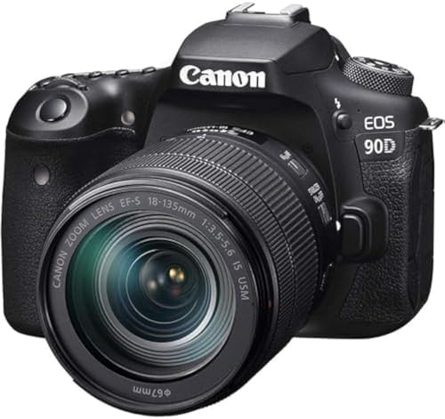Canon 90D Digital Slr Camera With 18-135 Is Usm Lens -4K- Black, KSA ...