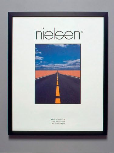 Amazon.com: Black Solid Wood 40cm x 50cm (Square Profile) Picture Frame