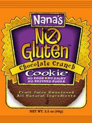Amazon.com: Nana's No Gluten Chocolate Crunch Cookie (3.5 Oz (99g ...
