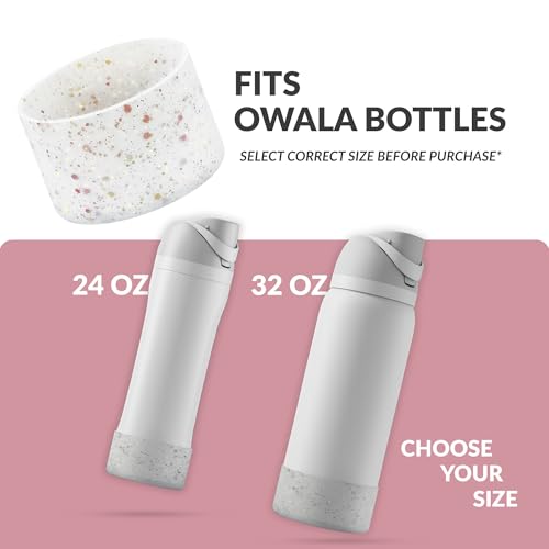 Owala 32 OZ Water Bottle Boot, Silicone Protector (Blue)
