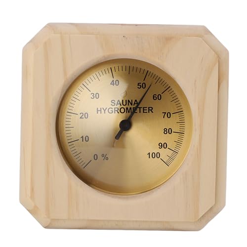 Acouto Wooden Sauna Hygrothermograph Wall Mounted with Accuracy for ...