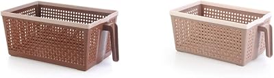 Nayasa Frill No. 1 Plastic Fruit Basket, Small, Chocolate : Amazon.in ...